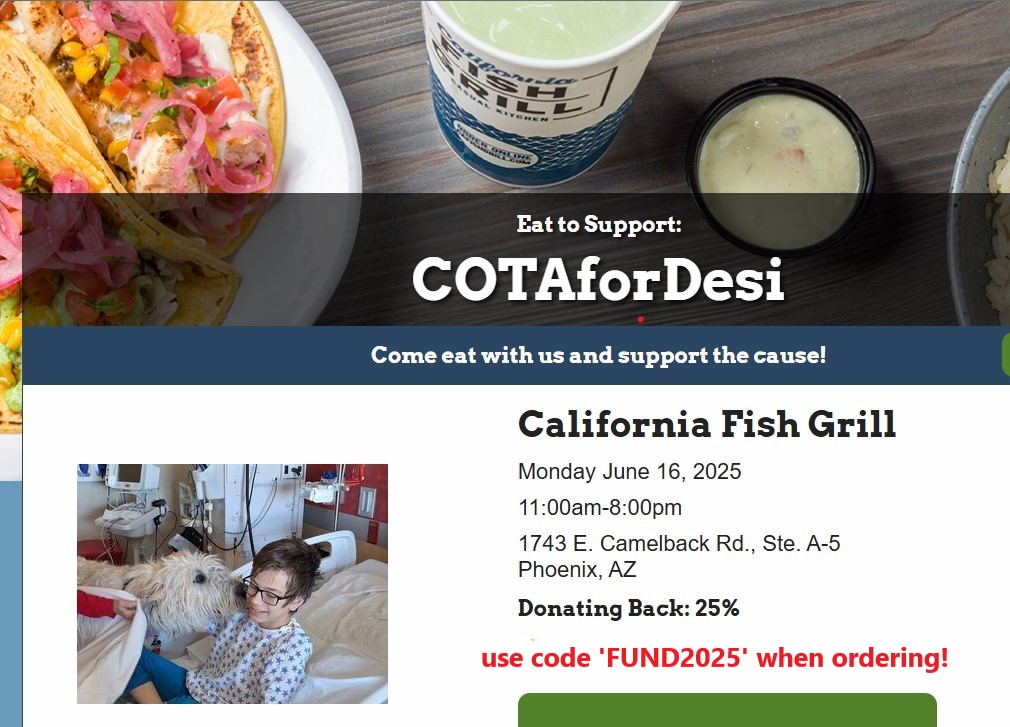 California Fish Grill - COTA for Desi